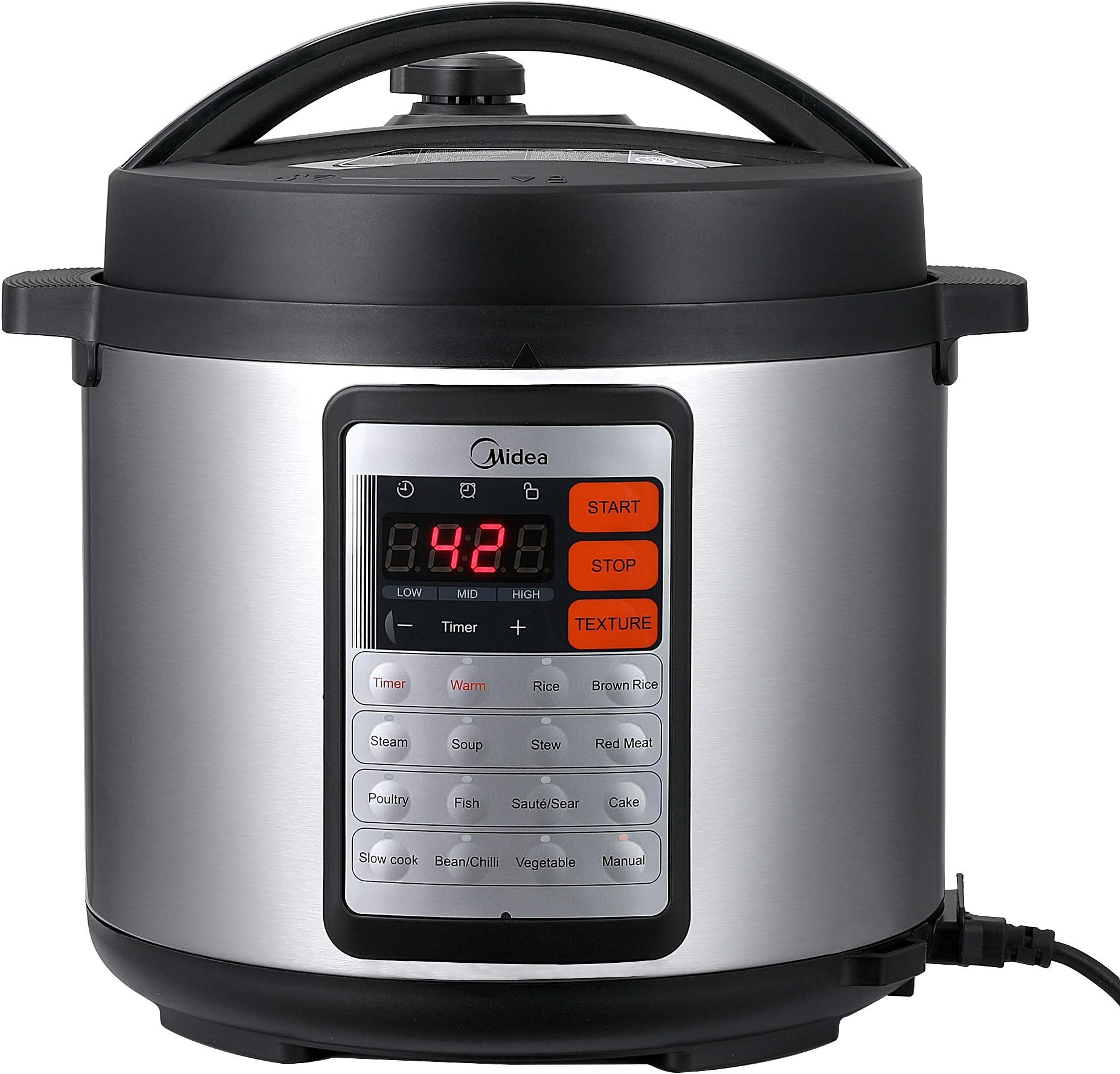 Amazon.de: Midea 5,5 L Multikocher, elektrischer Schnellkochtopf 14 in1 ...