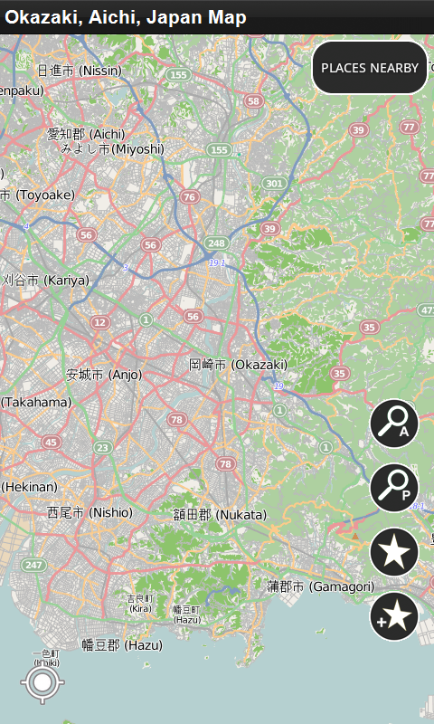 Okazaki, Aichi, Japan - Offline Map:Amazon.co.uk:Appstore for Android