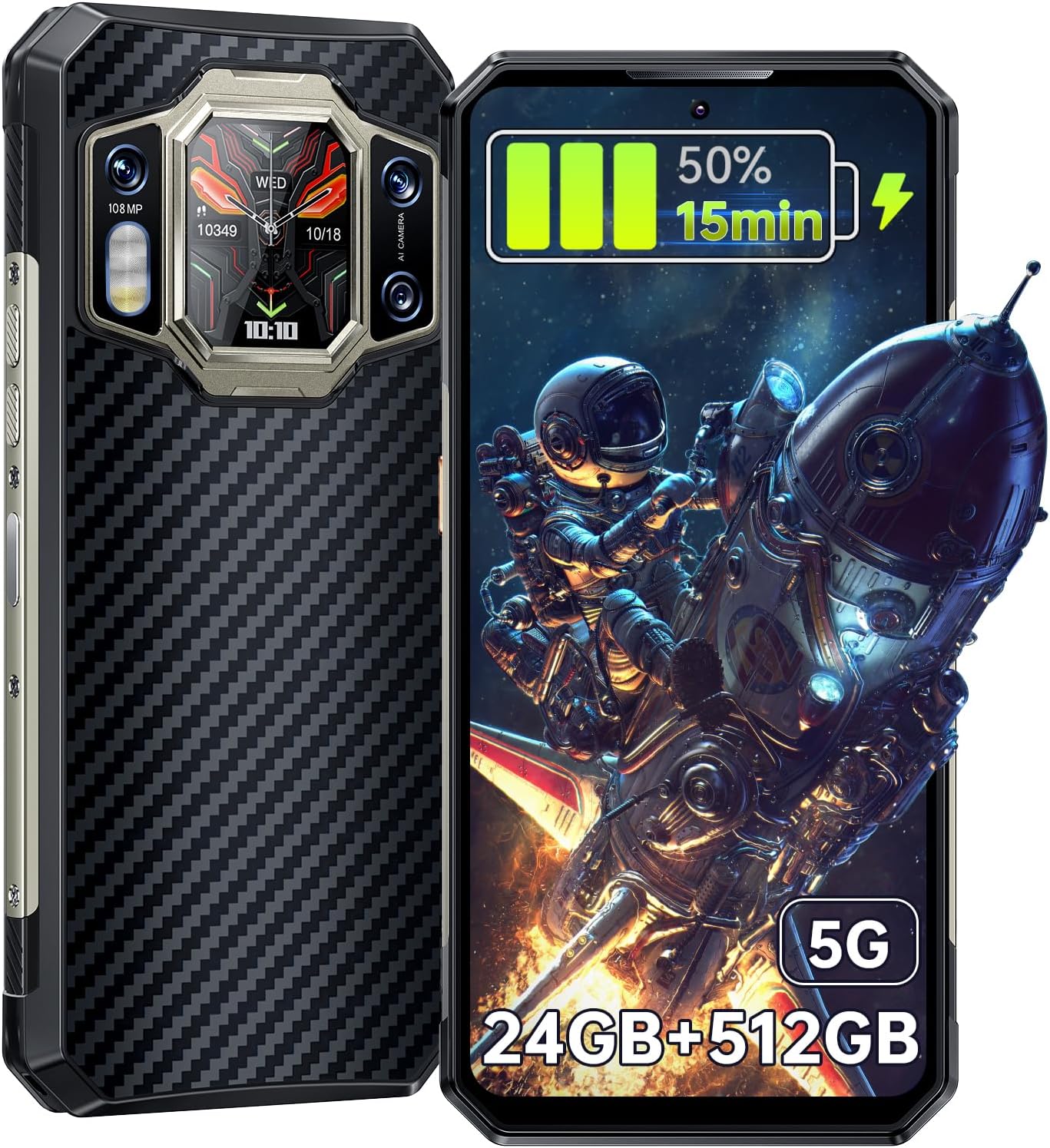 OUKITEL WP30 Pro Rugged Smartphone 5G - 24GB+512GB, 11000mAh Battery ...