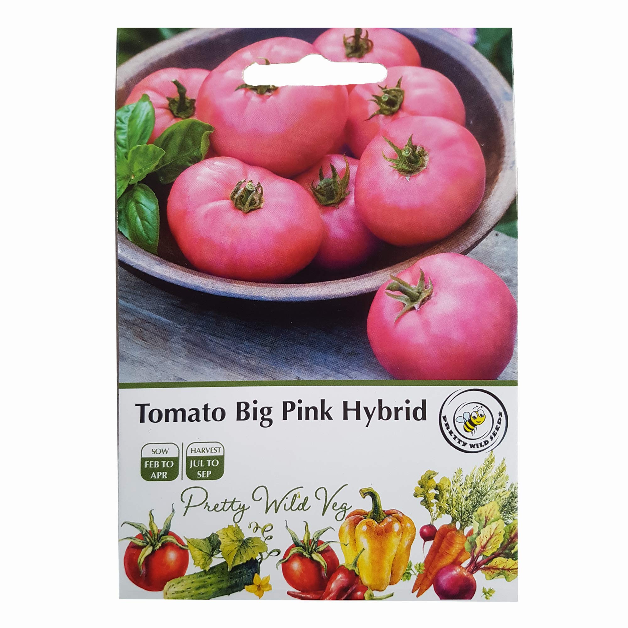 Pictorial Packet Big Pink Tomato F1 Seeds by Pretty Wild Seeds : Amazon ...