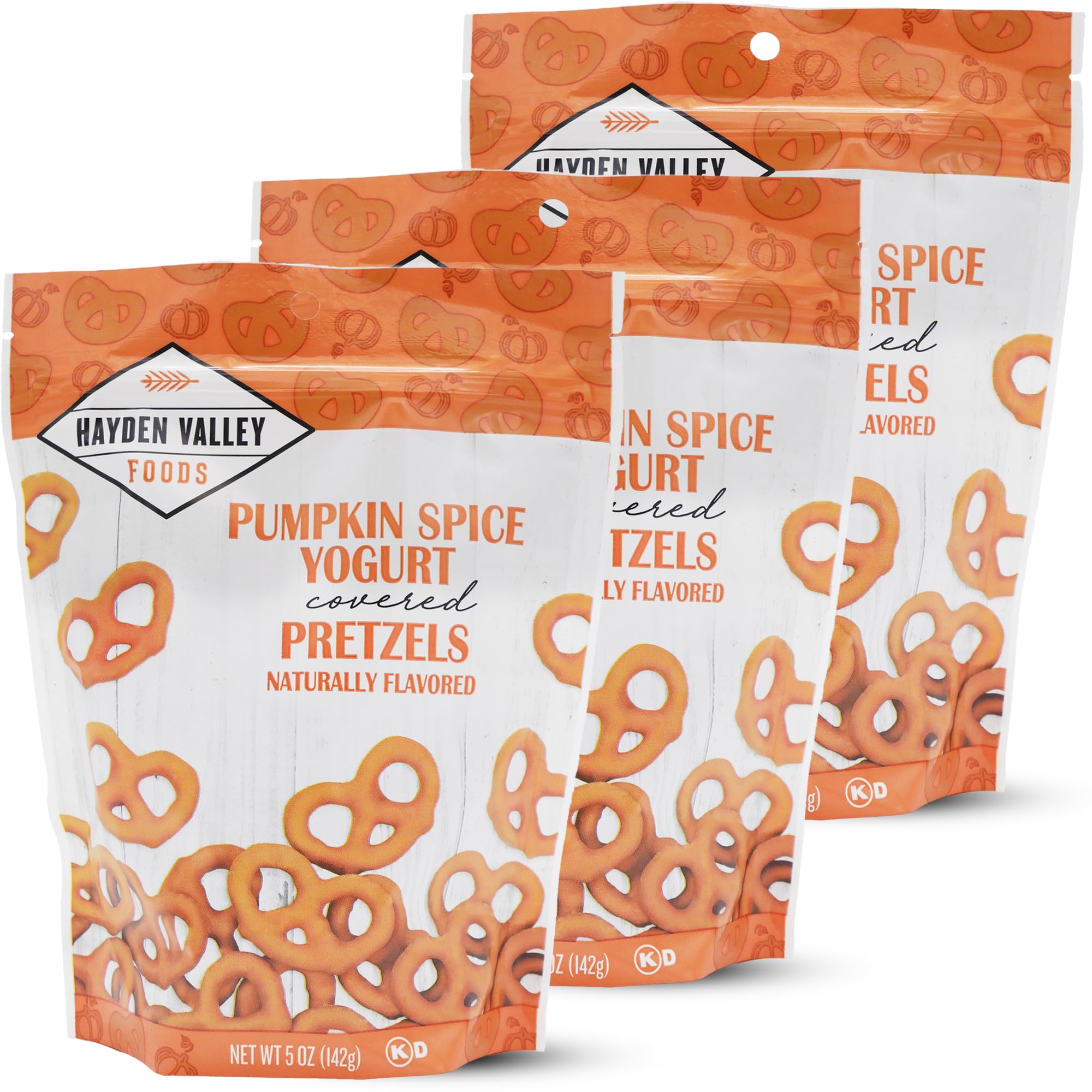 Amazon.com: Hayden Valley Foods Pumpkin Spice Yogurt Covered Pretzels ...