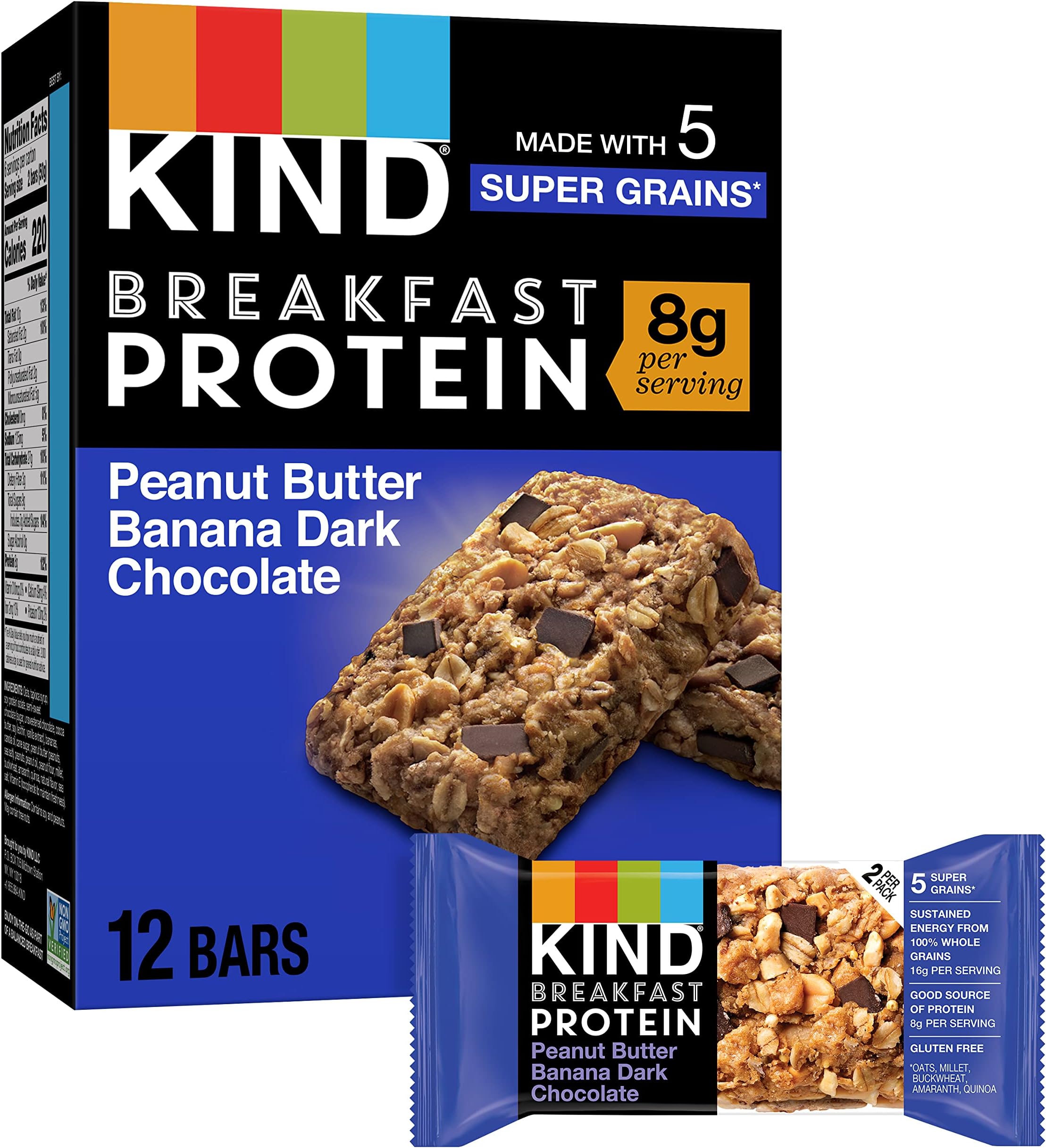 Amazon.com: KIND Protein Bars, Crunchy Peanut Butter, Healthy Snacks ...