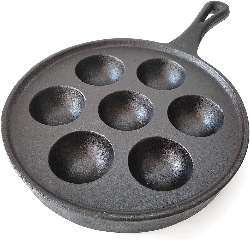 Amazon.com: Camp Chef Cast Iron Aebleskiver Pan: Skillets: Home & Kitchen