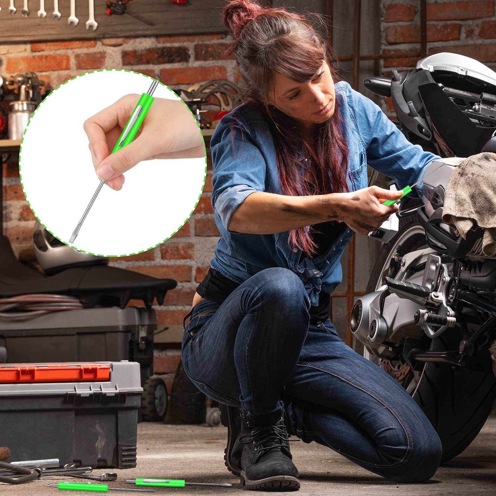 Snapklik.com : 20 Pcs Pocket Screwdriver Double End Mini Screwdriver ...