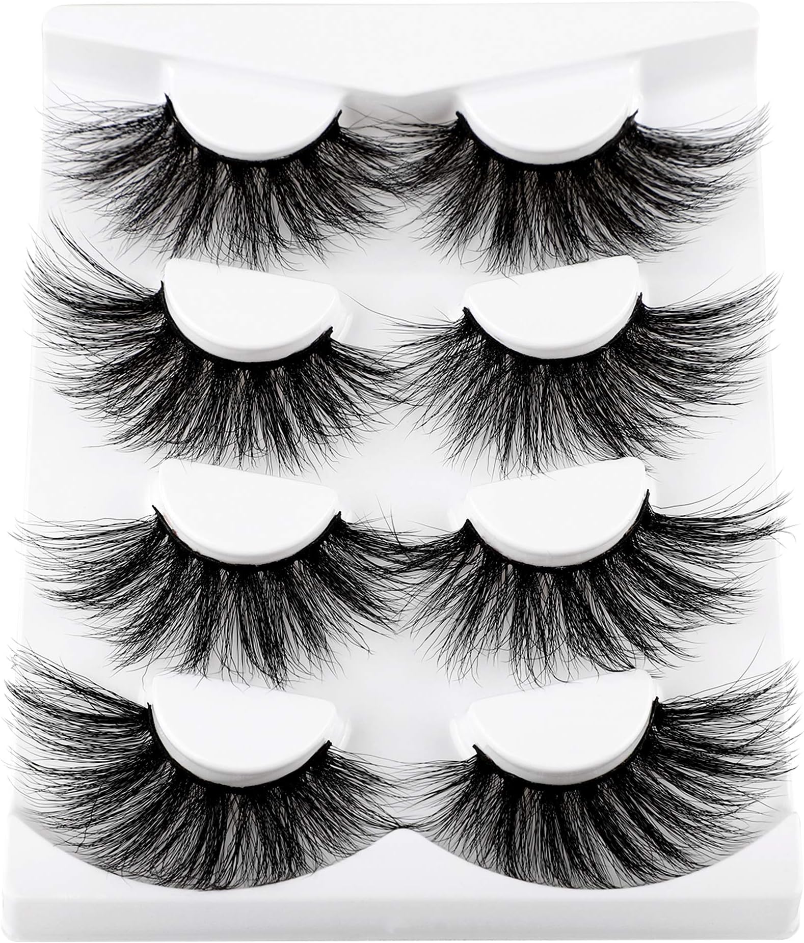 Amazon.com: 12 packs #301 Christina 100% Human Hair Fake Eyelashes ...