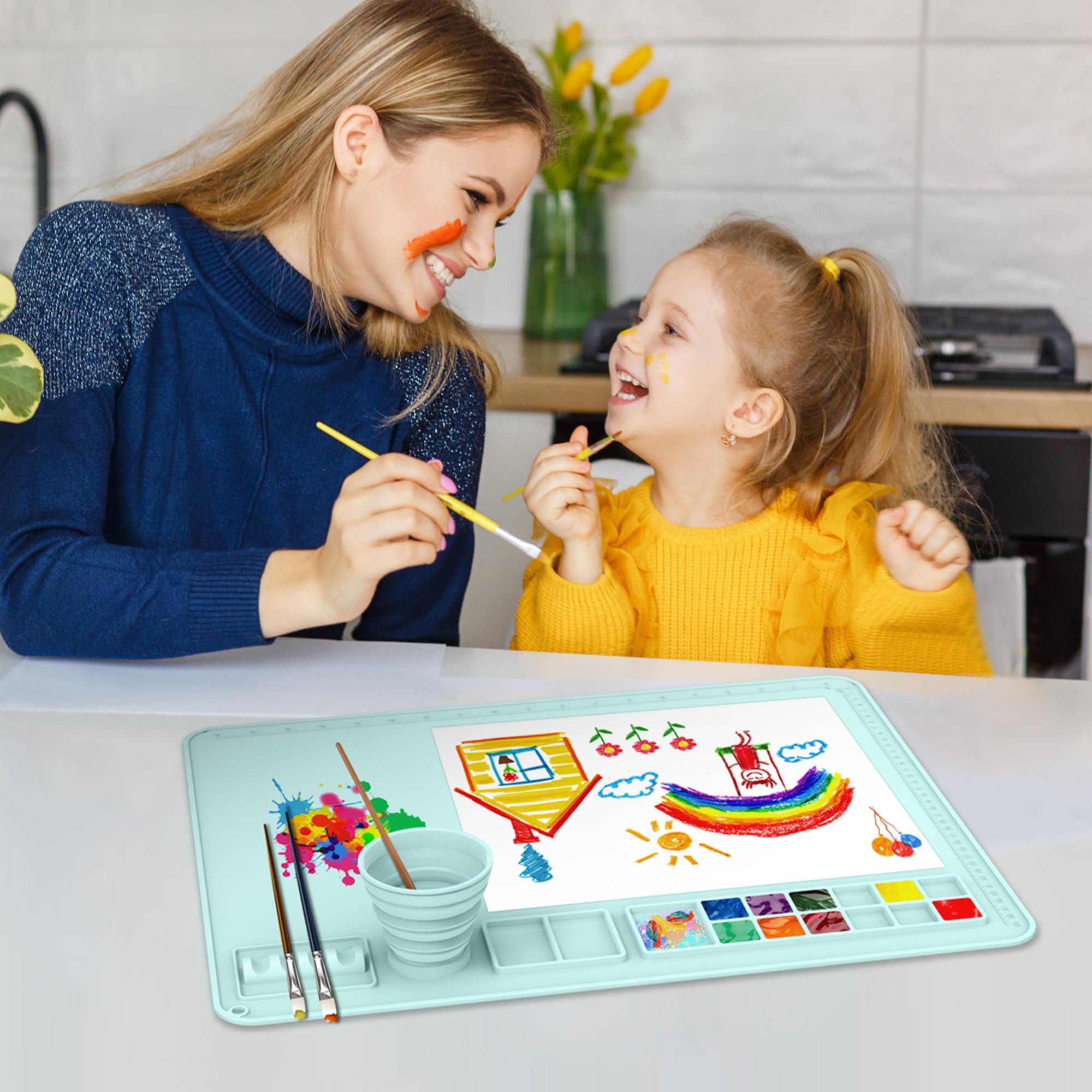 Snapklik.com : Silicone Painting Mat, 20"X16" Art Mat