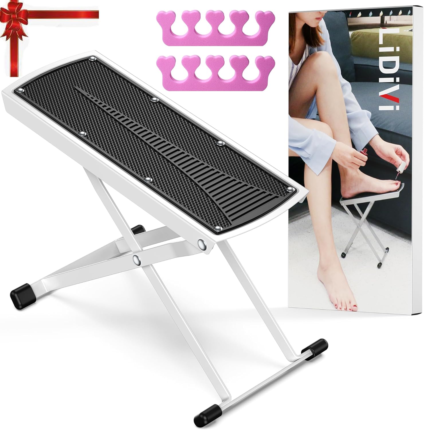 Amazon.com: Pedicure Foot Rest, Adjustable Foot Stand with Non-Slip ...