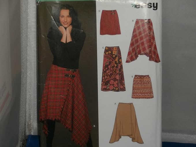 Amazon.com: New Look Sewing Pattern 6434 Woman's Skirts 10 12 14 16 18 ...