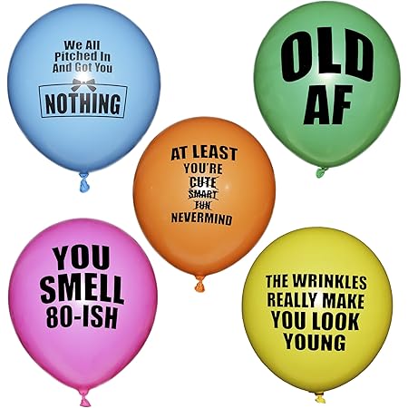 Amazon.com: ROFLmart Rude Happy Birthday Party Balloons : Toys & Games