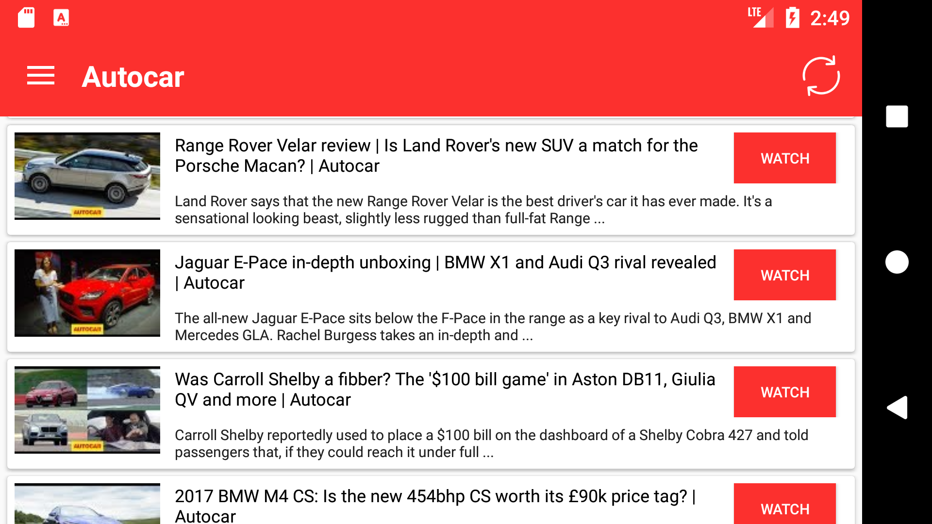 Race Car Tube - App on Amazon Appstore