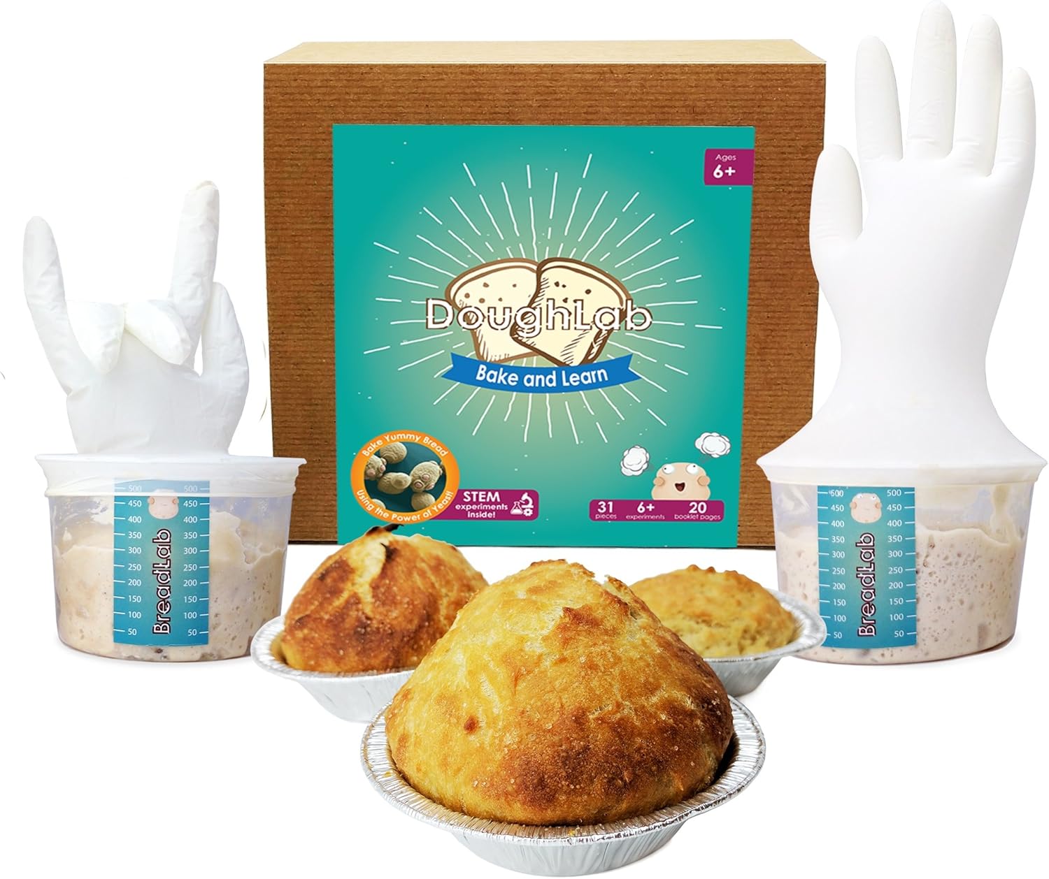 Amazon.com: Magical Microbes DoughLab STEM Kit: Bake and Learn : Toys ...