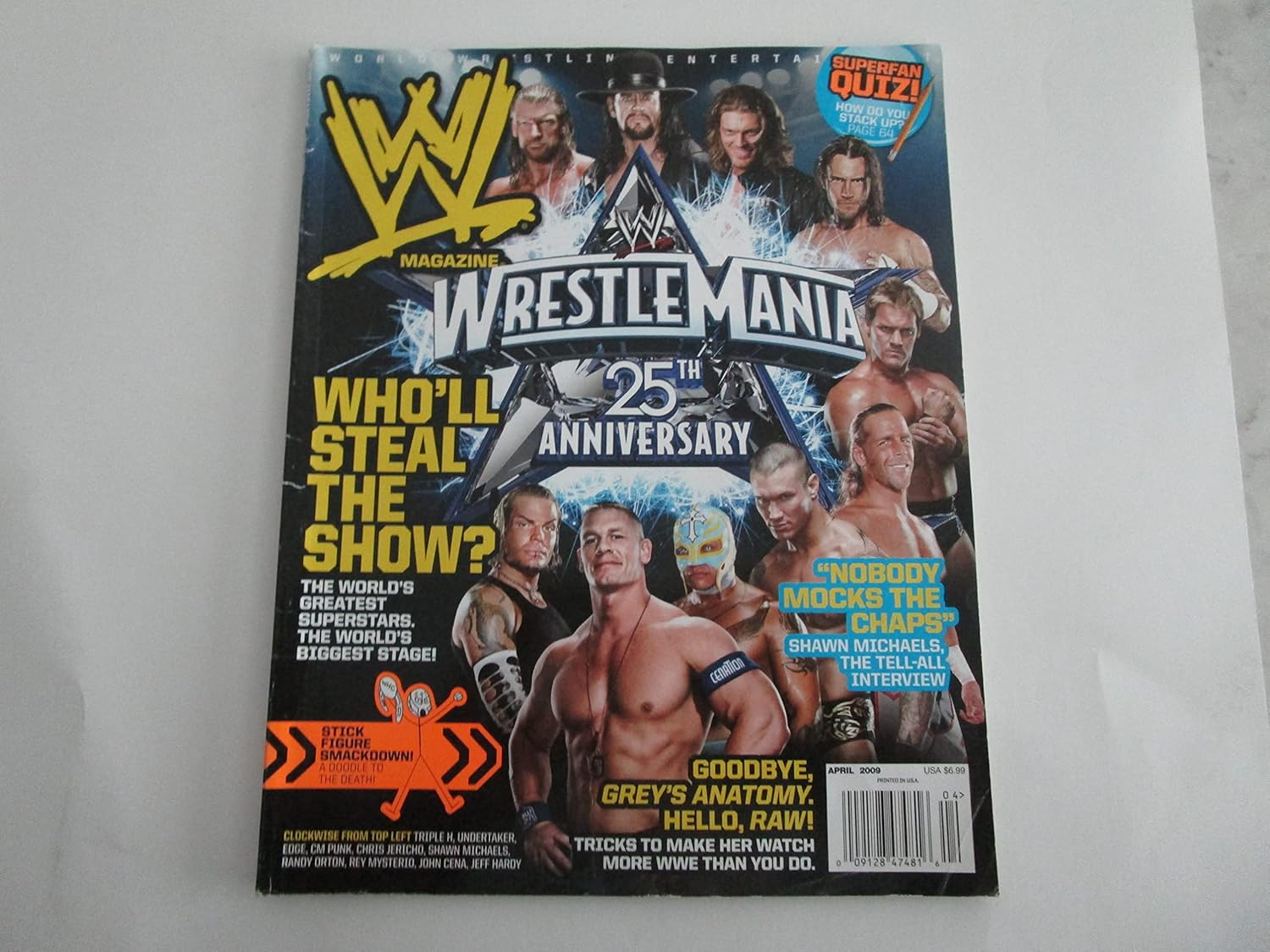Amazon.com: APRIL 2009 WWE WRESTLEMANIA 25TH ANNIVERSARY MAGAZINE (GOOD ...