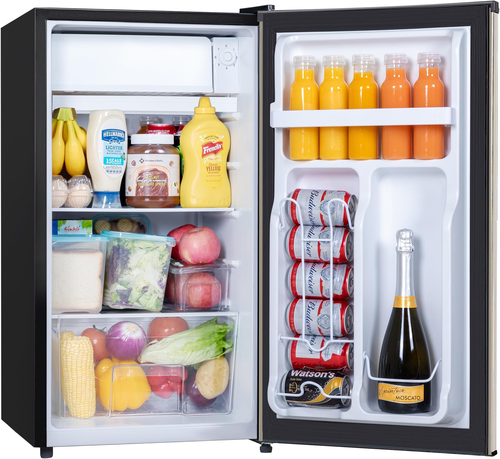 Amazon.com: Tehanld 3.2 Cu.Ft Mini Fridge with Freezer, Mini Fridge for ...