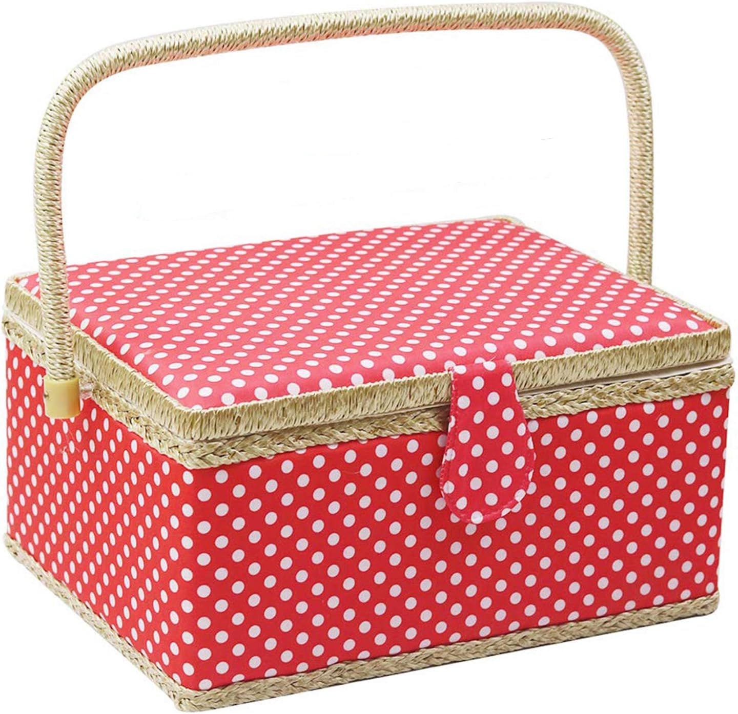 Amazon.com: Sewing Basket with Sewing Supplies, Large Sewing Box for ...