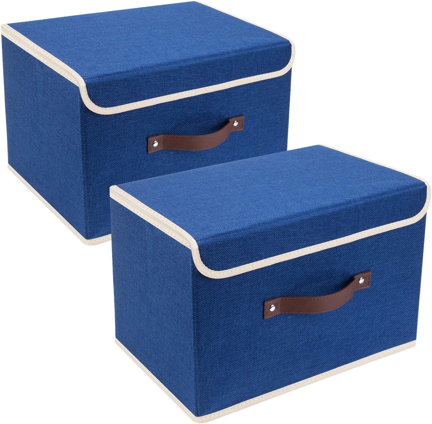 Amazon.com - TYEERS Collapsible Storage Boxes, Washable Fabric Storage ...