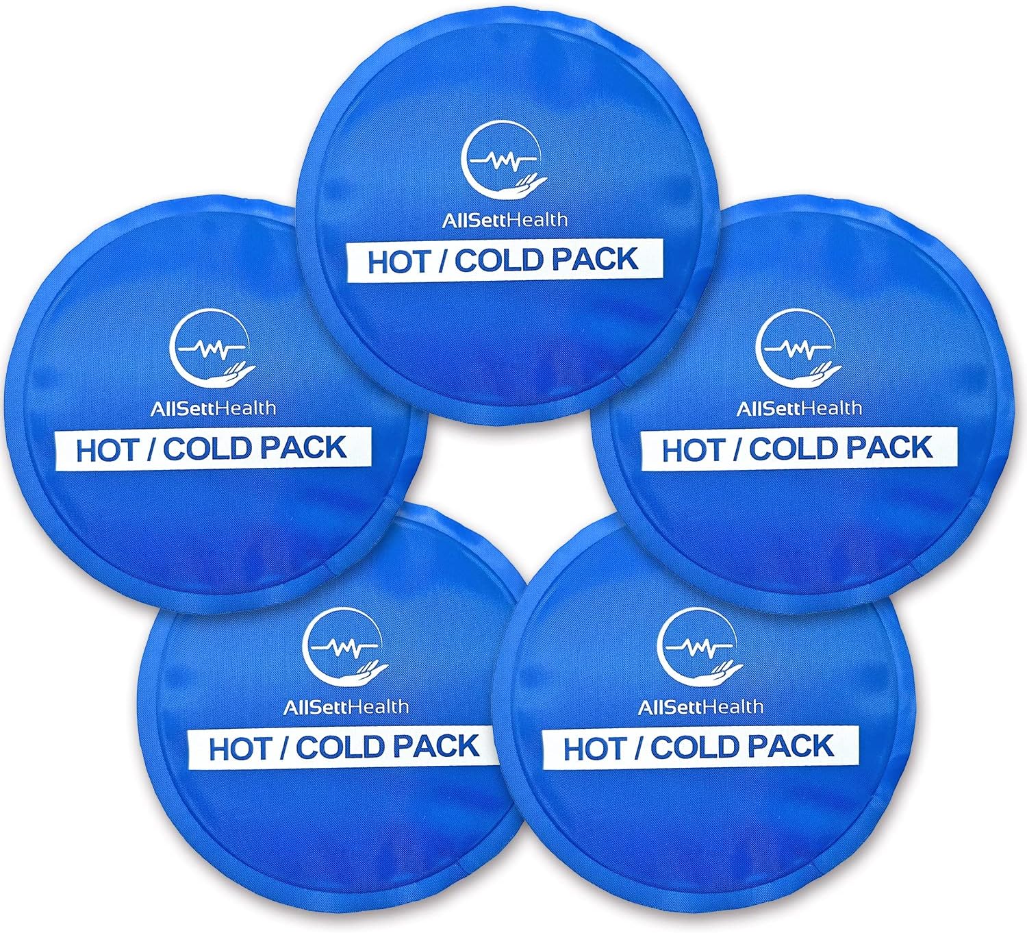 Amazon.com: Reusable Round Hot and Cold Gel Ice Packs for Injuries ...