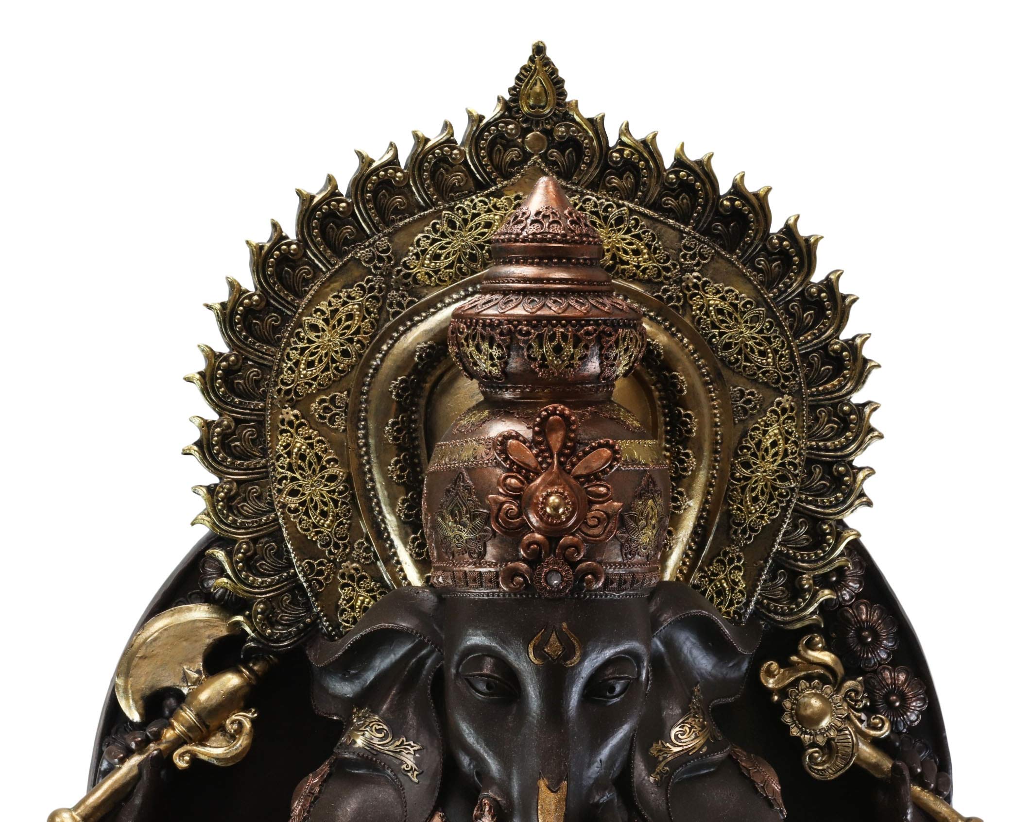 Buy Ebros 34" Tall Large Hindu God Nritya Ganesha Chaturthi Sitting On ...