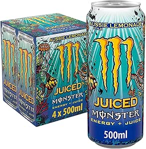 Monster Energy Aussie Style Lemonade, 4 x 500 ml : Amazon.co.uk: Grocery