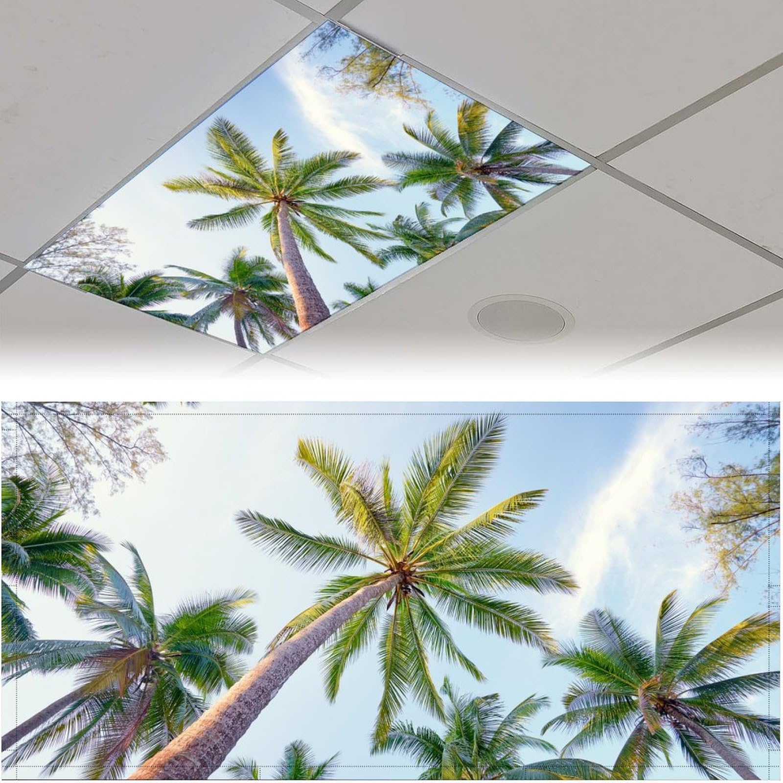 QOROL 2PCS Fluorescent Light Covers for Classroom Ceiling Lights ...