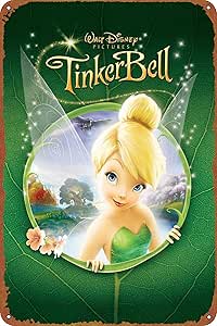 Amazon.com : Tinker Bell Metal Tin Sign Garage Sign Wall Decoration Old ...
