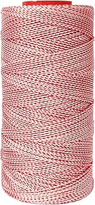 Amazon.com: Simxkai Briadied Red & White Dacron Line for Flying Kite ...