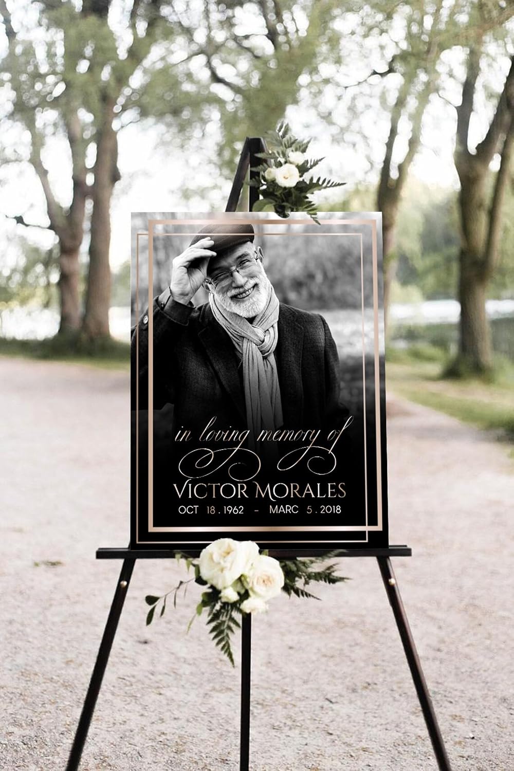 Amazon.com: Editable In Loving Memory Welcome Sign, Memorial Picture ...