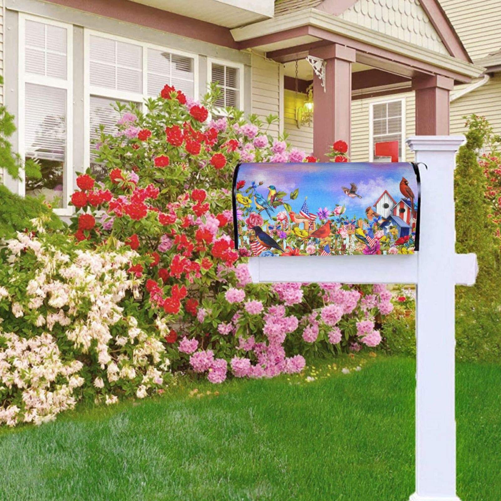 S Spring Floral - Magnetic Decoration For Standard Mailboxes (21x18 ...