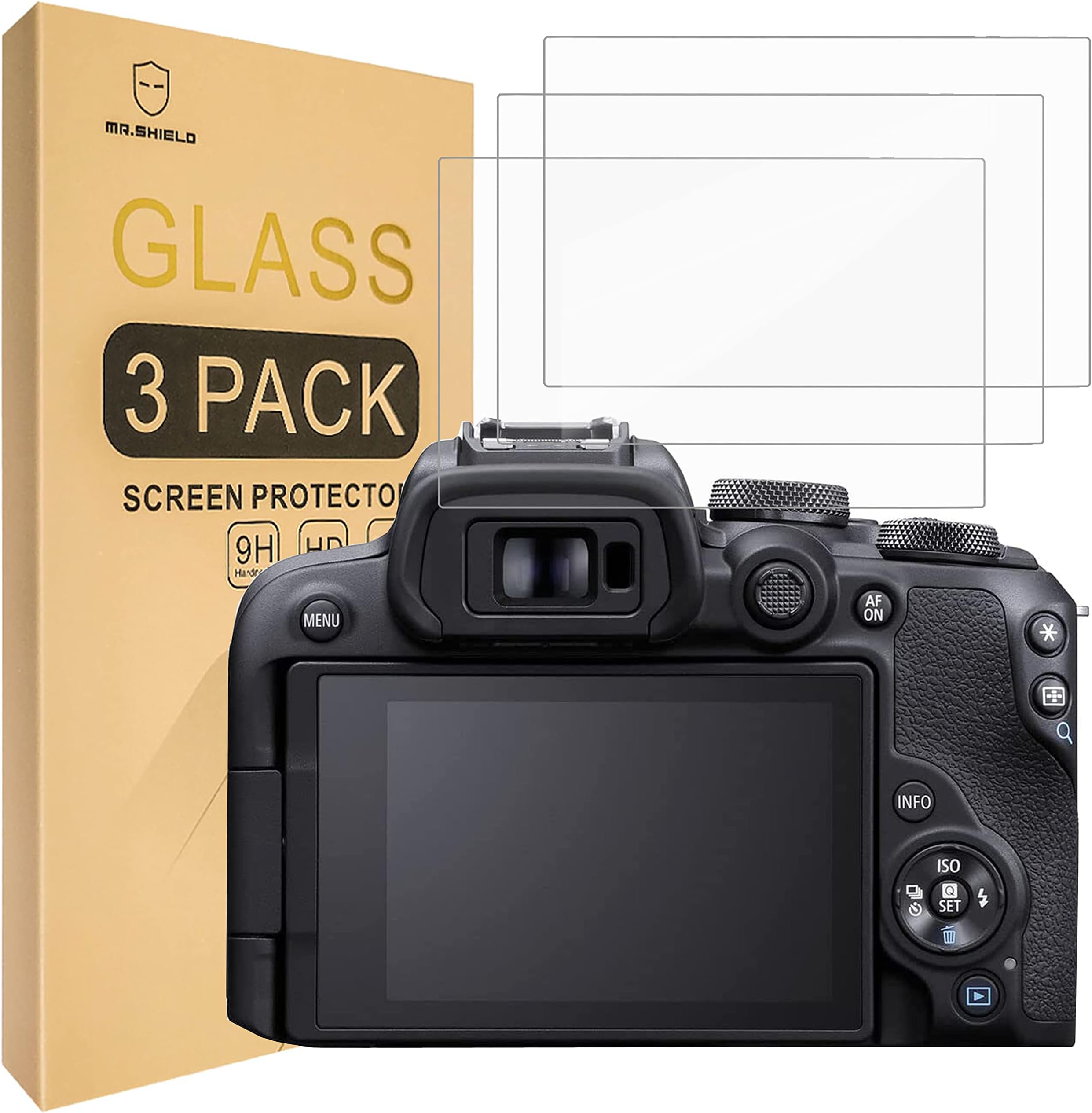 Amazon.com: Mr.Shield [3-Pack] Screen Protector For Canon EOS R100 ...