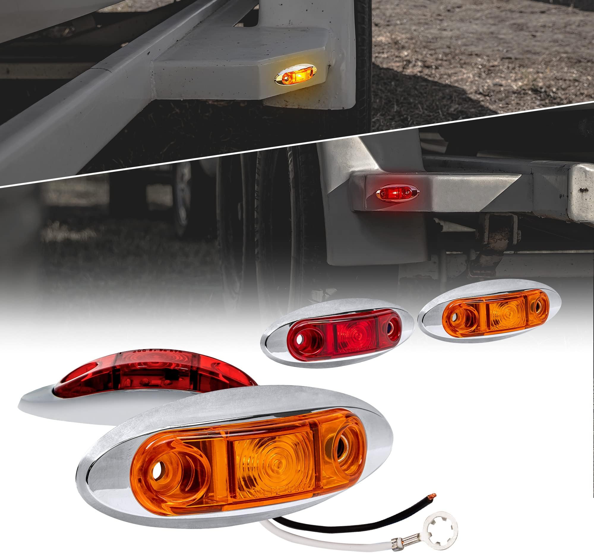 Amazon.com: Optronics MCL17ABP LED Marker/Clearance Light, Amber ...