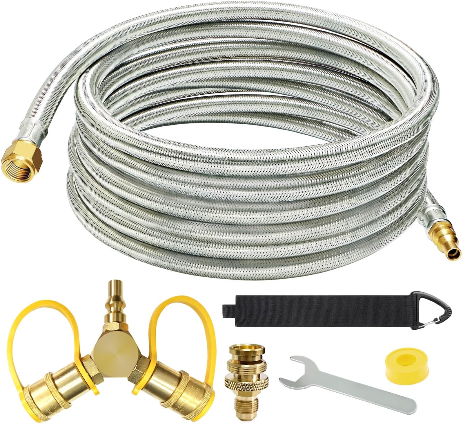 Amazon.com : 18FT RV 1/4'' Quick Disconnect Connect Propane Hose and RV ...