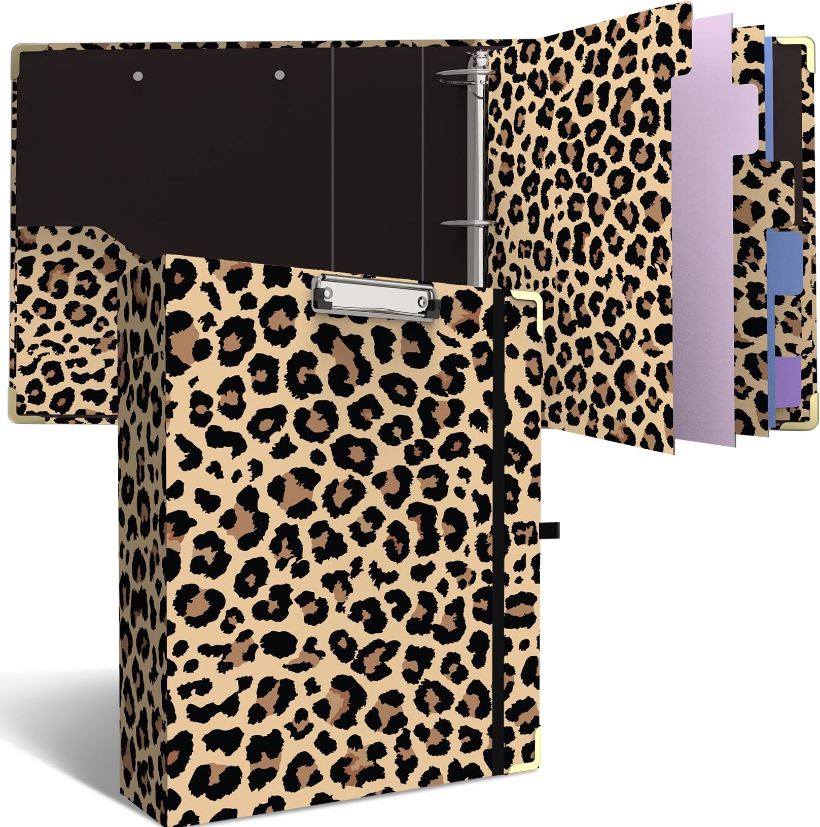 Amazon.com : 3 Ring Binder 1 Inch Ring, 2 Interior Pockets, 5 Tab ...