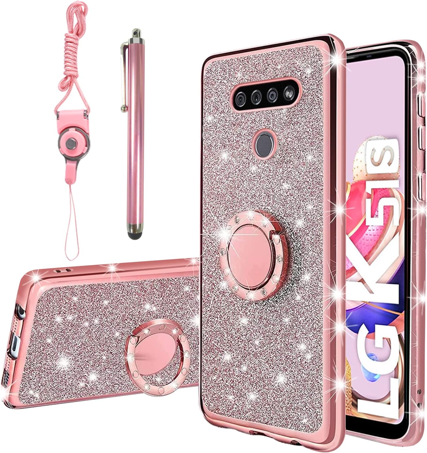 Amazon.com: KuDiNi for LG K51 Phone Case, LG Reflect Case for Women ...