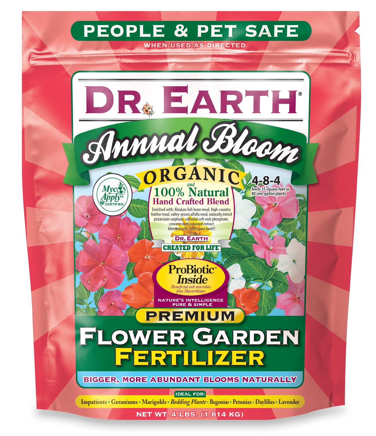 Amazon.com : Dr. Earth 705P Organic 6 Flower Garden Fertilizer in Poly ...