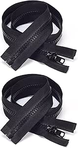 Amazon.com: Argstar 2PCS #8 28 Inch Separating Jacket Zippers for Sewing Coats Jacket Zipper ...