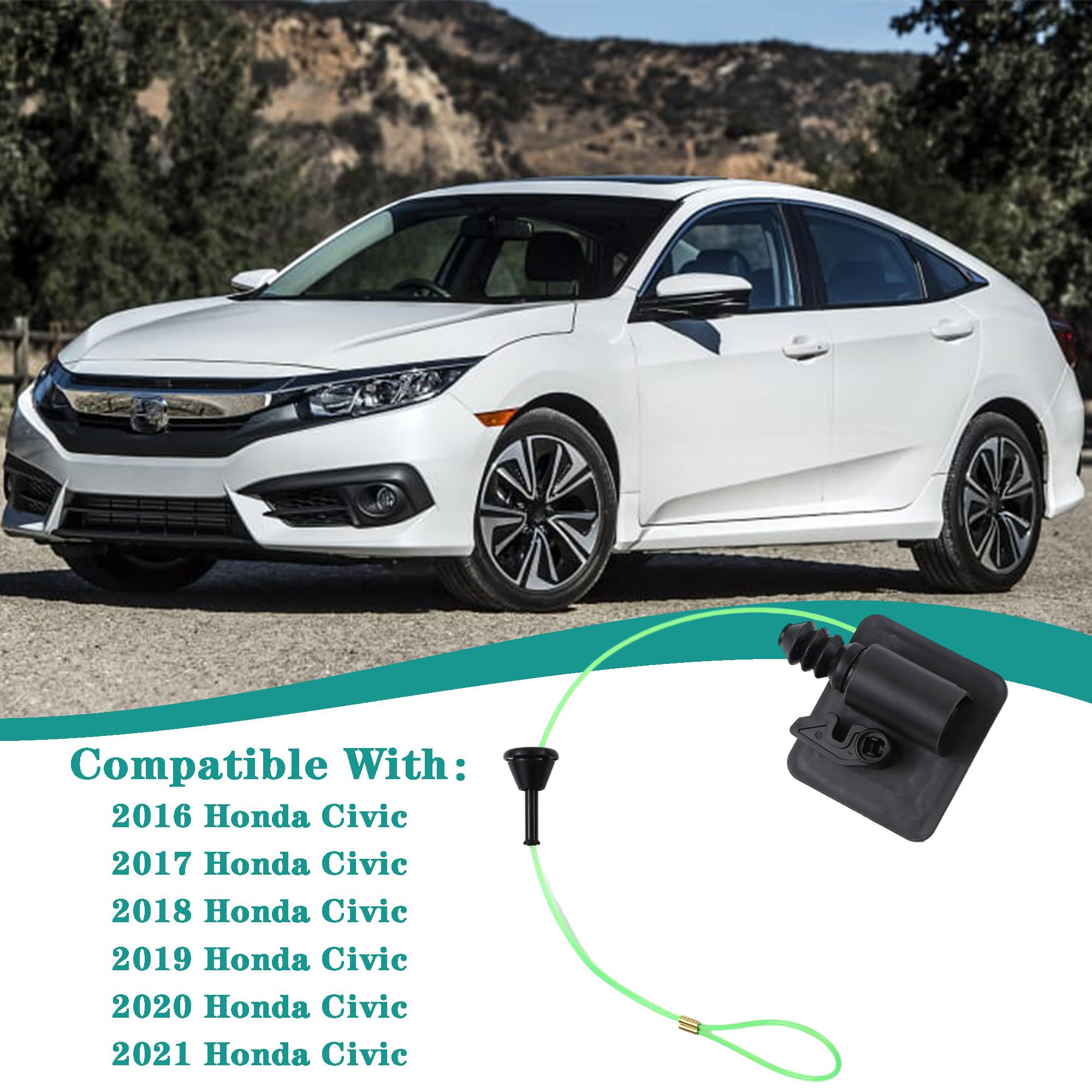 2019 Honda Civic Accessories Vehicle Fuel Lid Actuator Gas Door ...