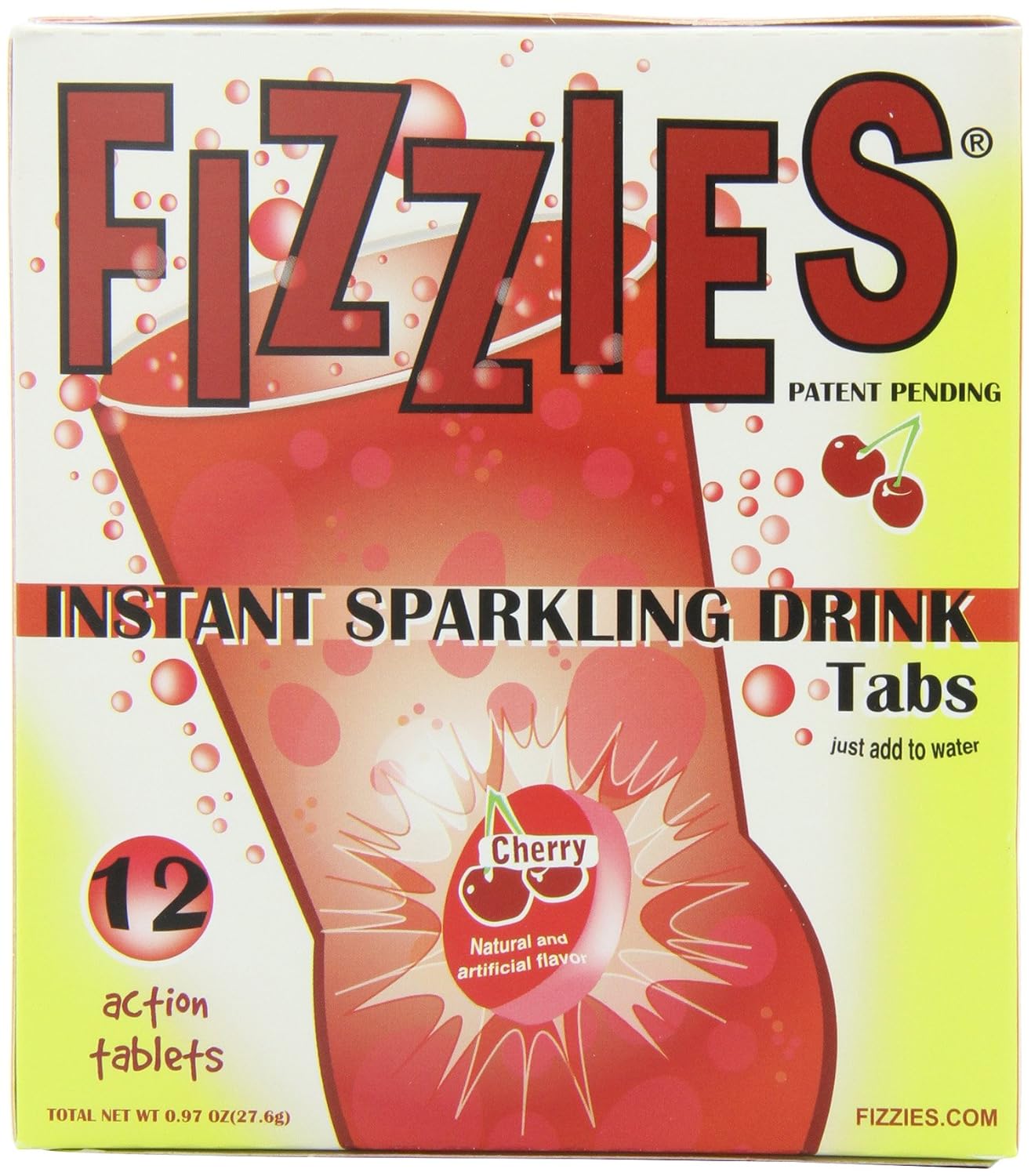 Amazon.com : Fizzies Candy Drink Tablets, Cherry (Pack of 6) : Powdered ...