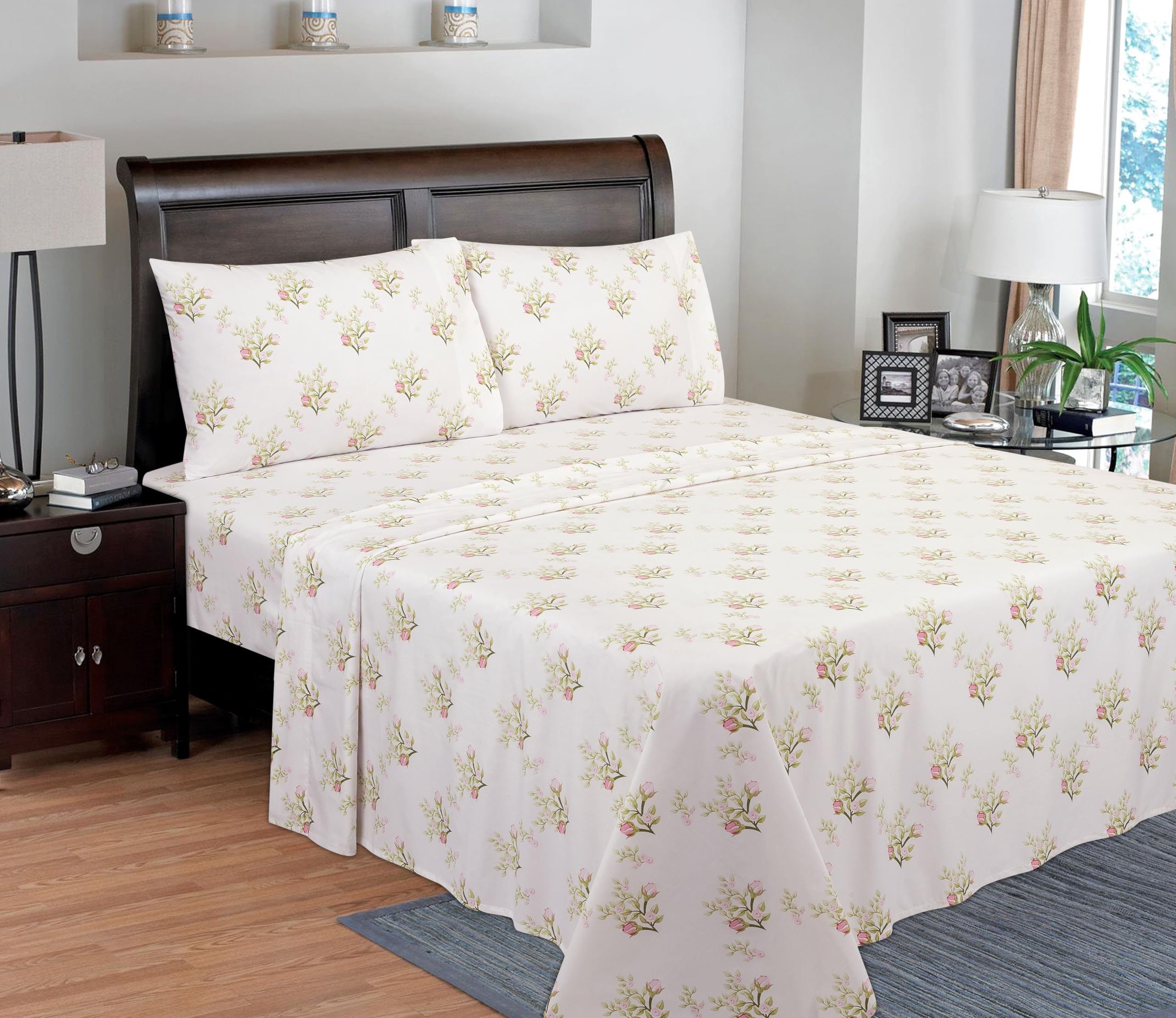 Amazon.com: MAYFAIR HOMES 100% Cotton Sheet Set – Soft, Breathable ...