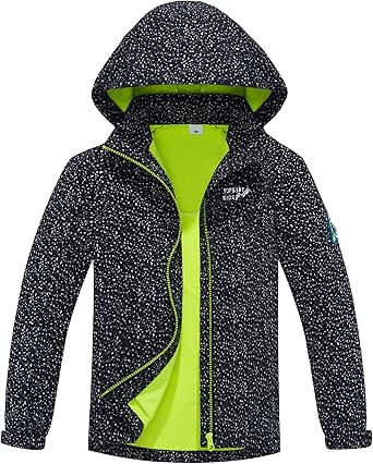 Amazon.com: Hiheart Boys Fleece Lined Softshell Jacket Outdoor ...