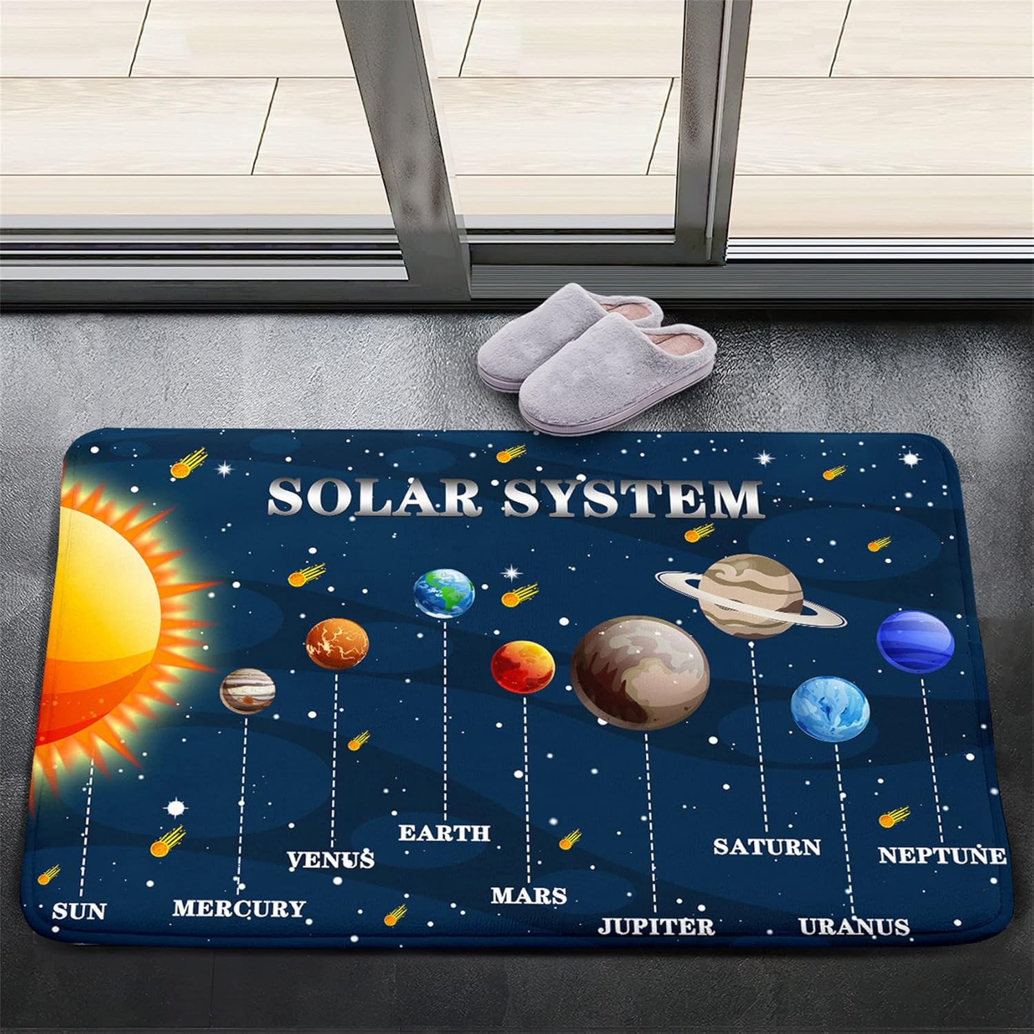 Amazon.com: Outer Space Rugs Small Size Universe Solar System Planet ...
