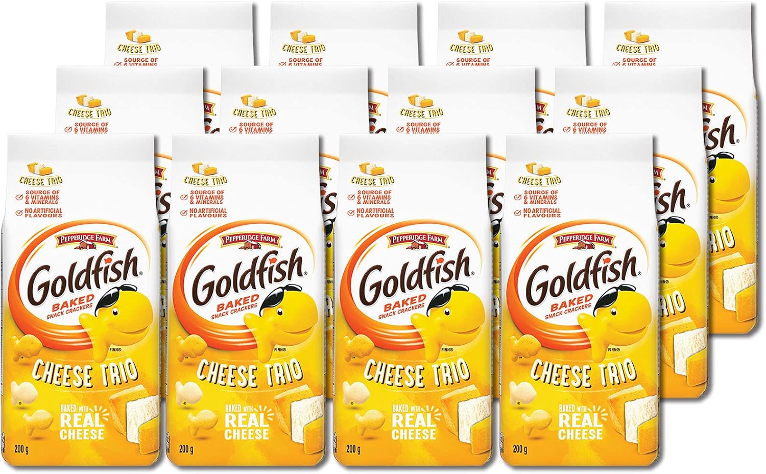 Pepperidge Farm Goldfish Cheese Trio, 200gm, 12-Count : Amazon.ca ...