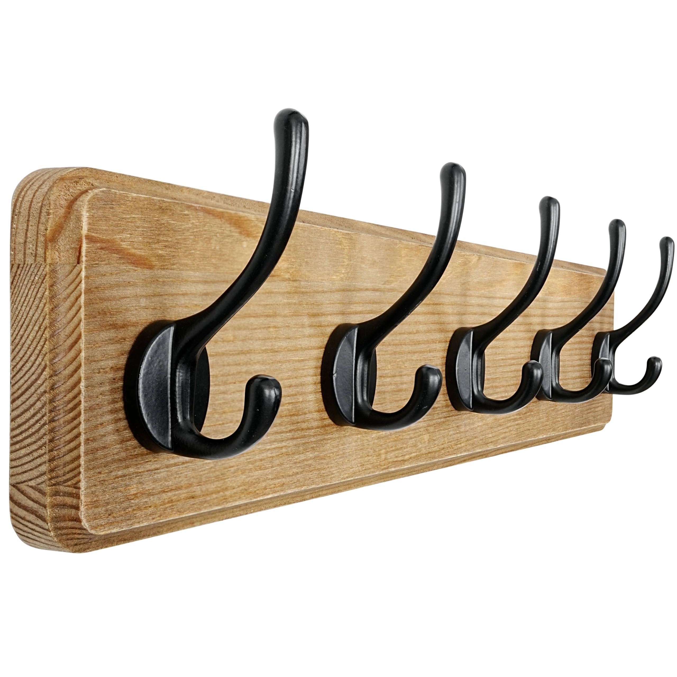 Amazon.com: Dseap Coat Rack Wall: Patented, Heavy-Duty, 5-Double-Hooks ...
