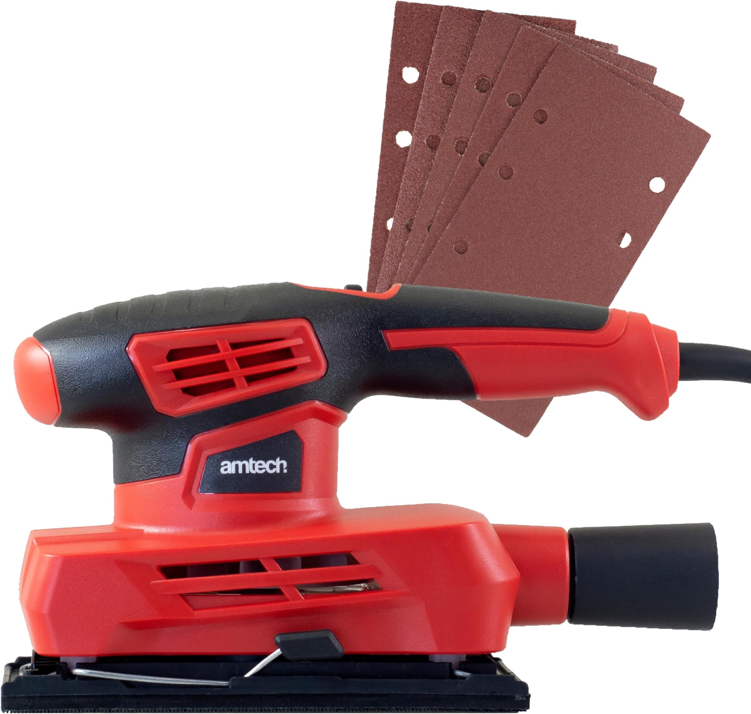 Amtech - Electric Sander for Wood with Dust Collector for Walls, Floors ...