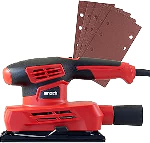 Amtech - Electric Sander for Wood with Dust Collector for Walls, Floors ...