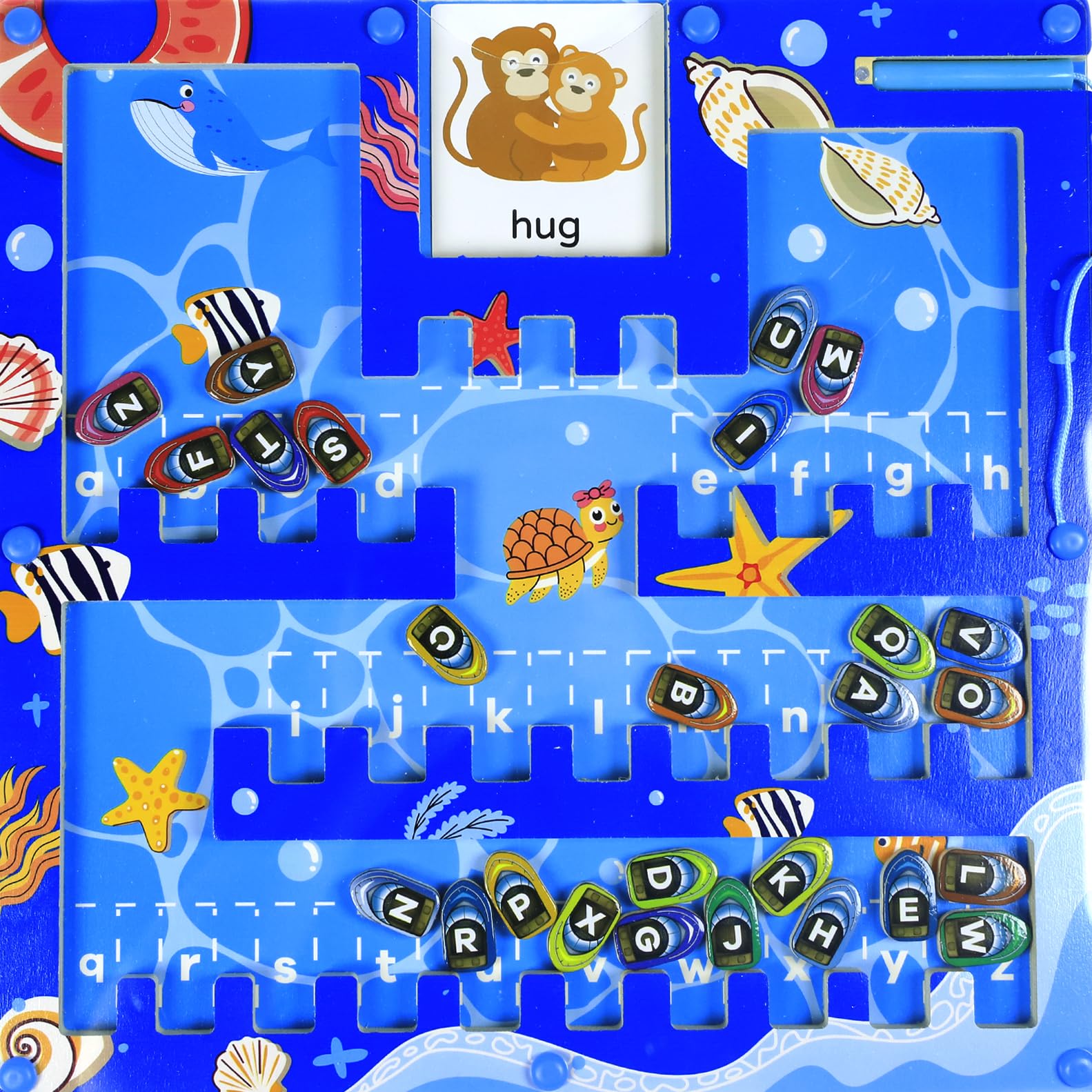 Snapklik.com : Magnetic Alphabet Maze Letter Puzzle Magnet Montessori ...