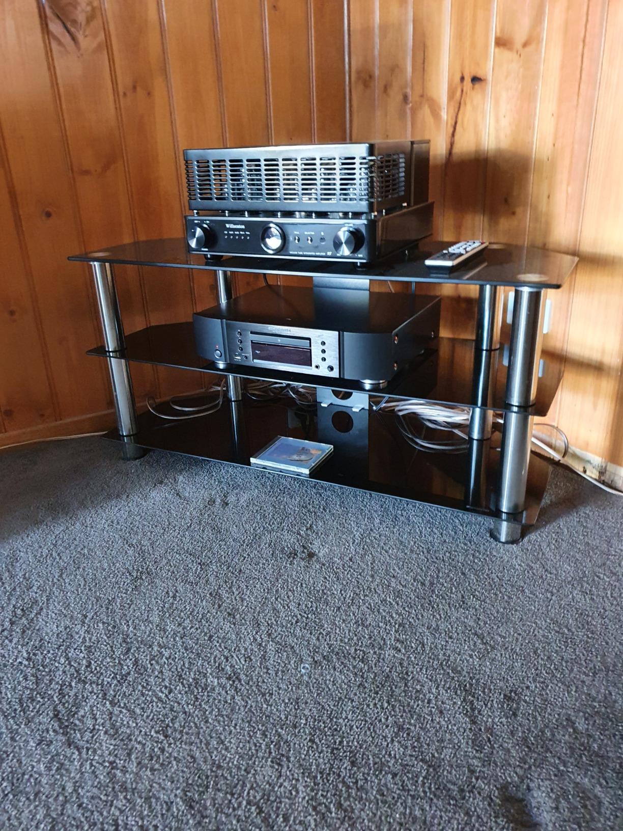 Artiss TV Stand 3 Tiers Entertainment Unit HiFi Media CD Shelf Stands ...