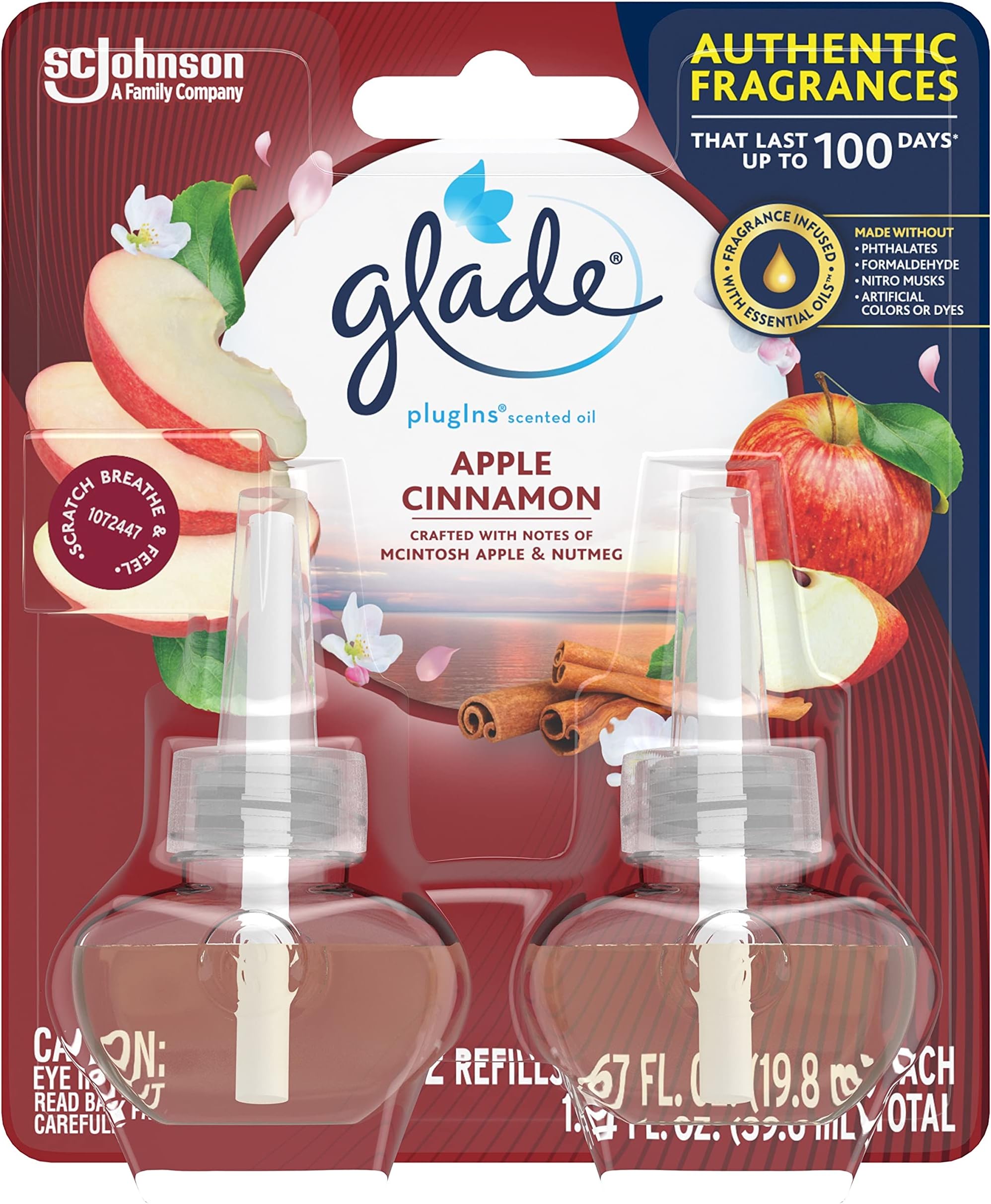 Amazon.com: Glade PlugIns Refills Air Freshener, Scented and Essential ...