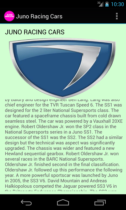 Juno Racing Cars - App on Amazon Appstore