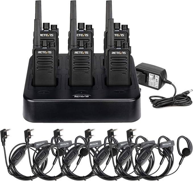 Retevis RT68 Walkie Talkies Rechargeable, 2 Way Radios Long Range, 16CH ...