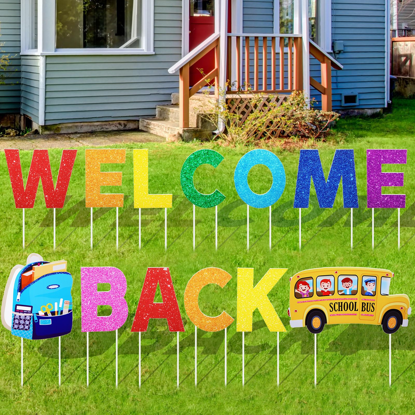 Snapklik.com : Yexiya 13 Pcs Welcome Back To School Yard Signs Lawn ...