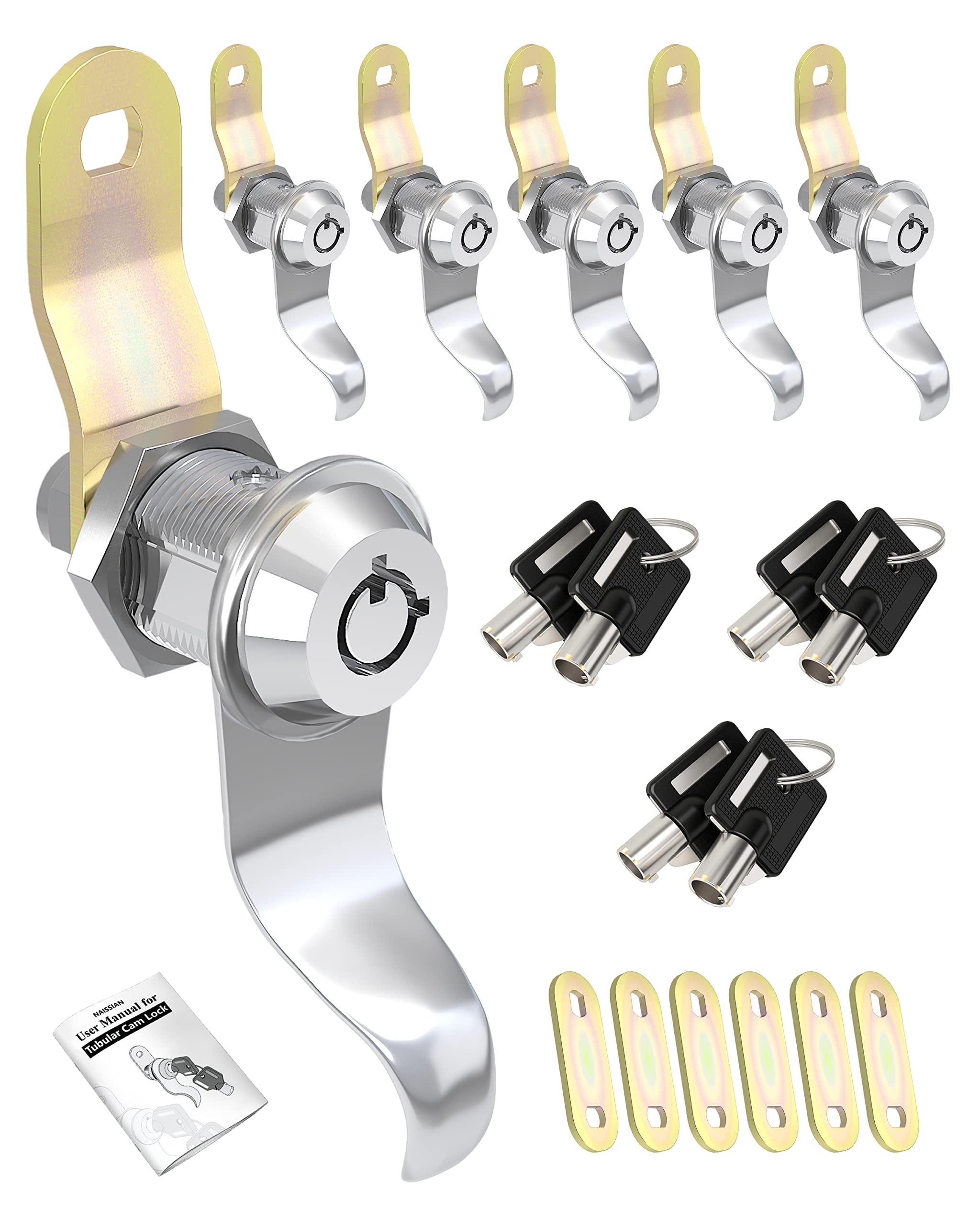 Amazon.com: Naissian RV Locks for Storage Door 7/8 Inch, RV Compartment Locks Cam Locks for ...